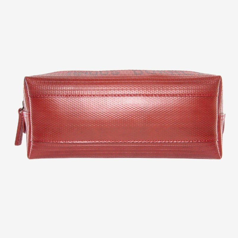 Washbag Medium - Red | Men's Upcycled Fire Hose Washbag | Elvis and Kresse
