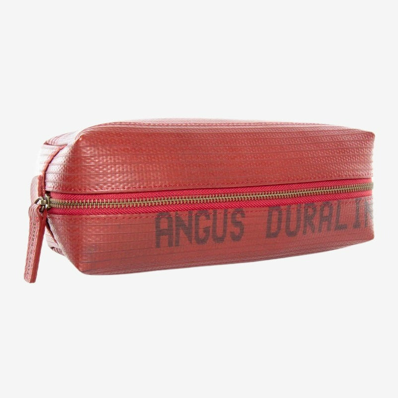 Washbag Medium - Red | Men's Upcycled Fire Hose Washbag | Elvis and Kresse