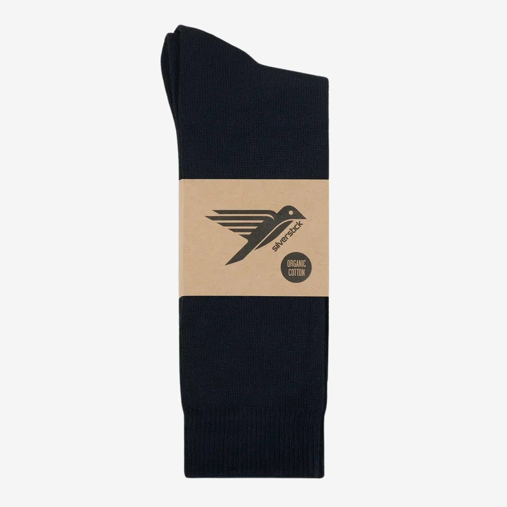 Hope Socks | Men's Organic Knit Socks - Black | Silverstick